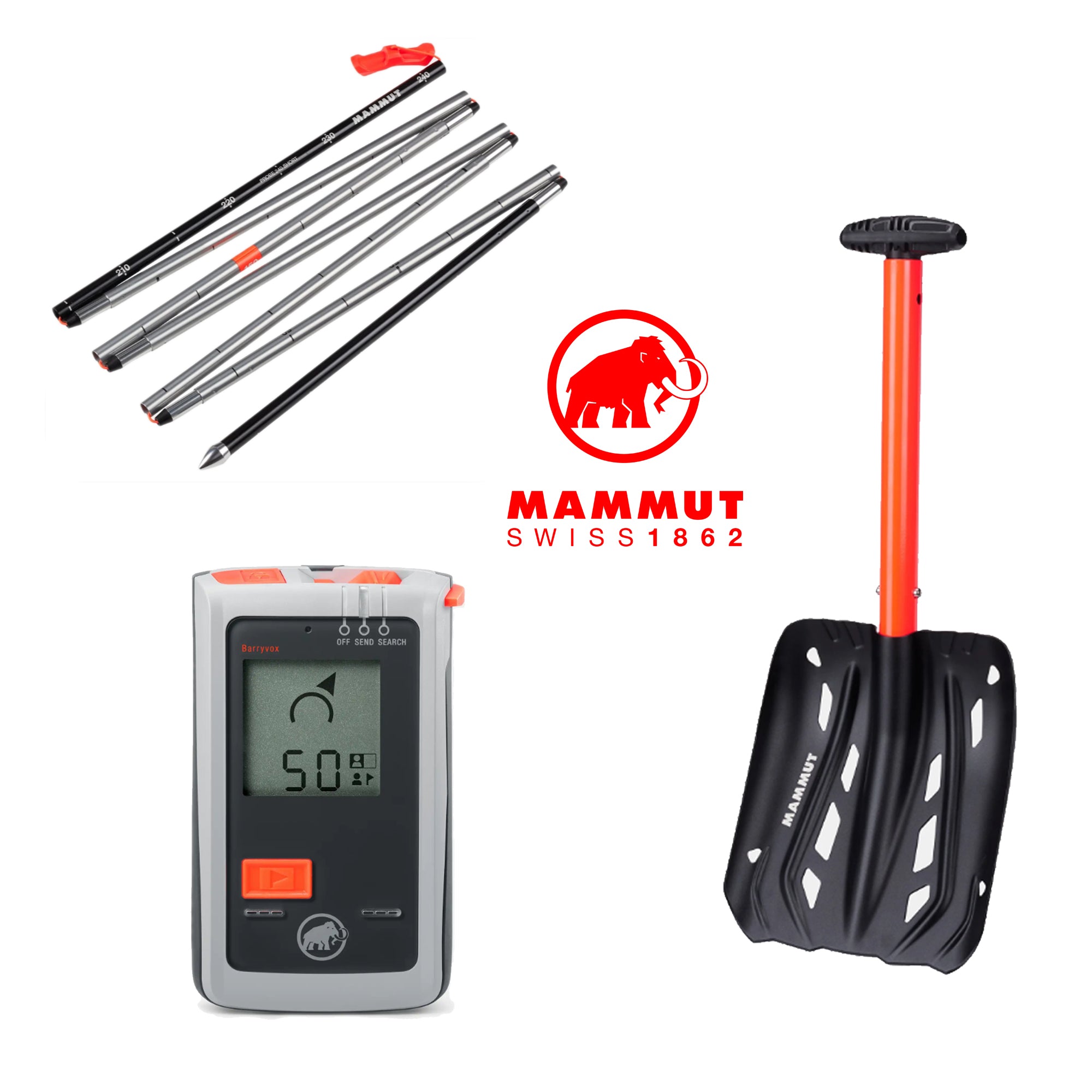 MAMMUT BARRYVOX PACKAGE LIGHT KIT ARTVA SUPERLEGGERO | Free Time Store