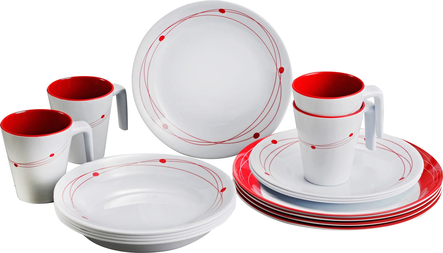 BRUNNER MELAMINE SET COSMIC (16pz) | Free Time Store